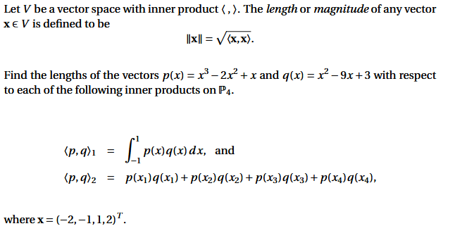 Solved Let V be a vector space with inner product·). The | Chegg.com