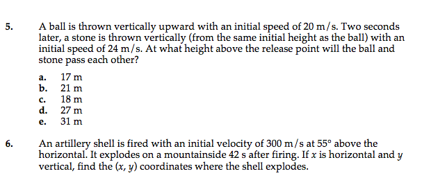 Solved A ball is thrown vertically upward with an initial | Chegg.com