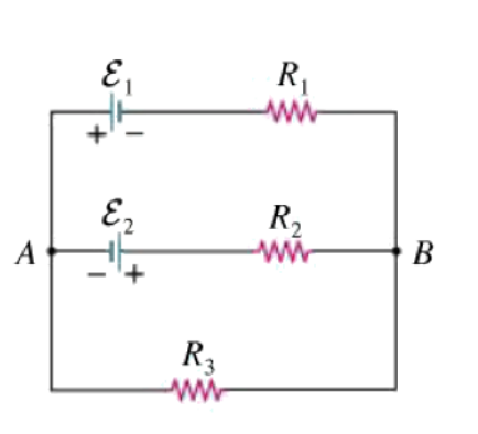 a) Write the loop rule for two different loops in the | Chegg.com