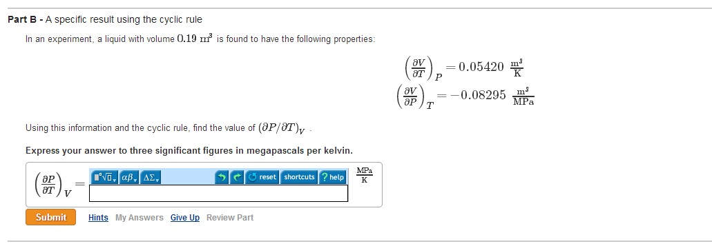 Solved A specific result using the cyclic rule In an | Chegg.com