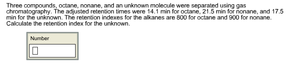 Solved Three compounds, octane, nonane, and an unknown | Chegg.com