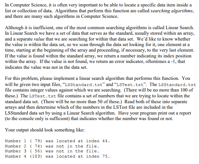 Solved In Computer Science, it is often very important to be | Chegg.com