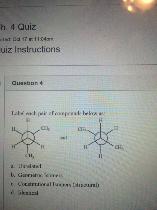 Solved How are these related? Label each pair of compounds | Chegg.com