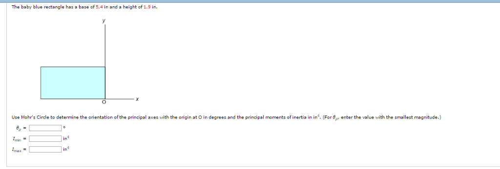 Solved The baby blue rectangle has a base of 5.4 in and a | Chegg.com