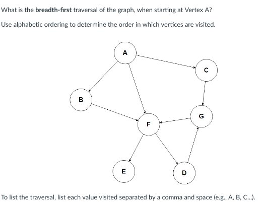 Solved What is the depth-first traversal of the following | Chegg.com