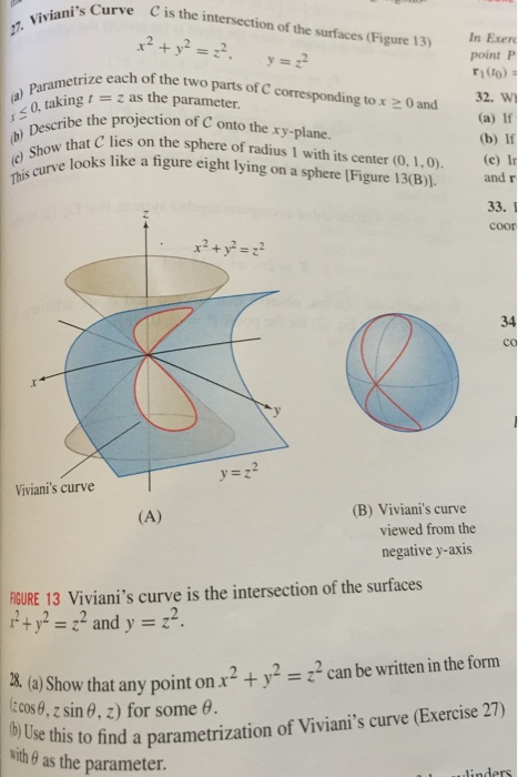 Solved Viviani's Curve C is the intersection of the surfaces | Chegg.com