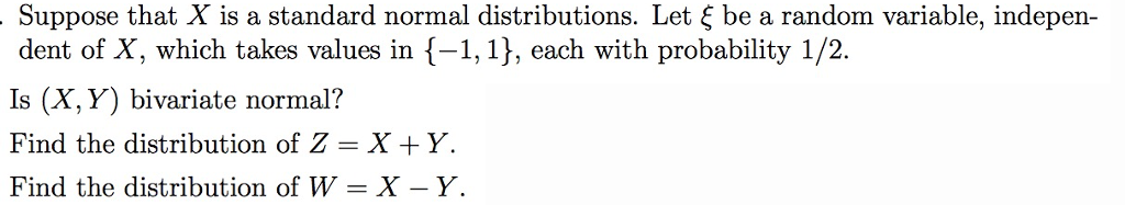 Suppose that X is a standard normal distributions. | Chegg.com