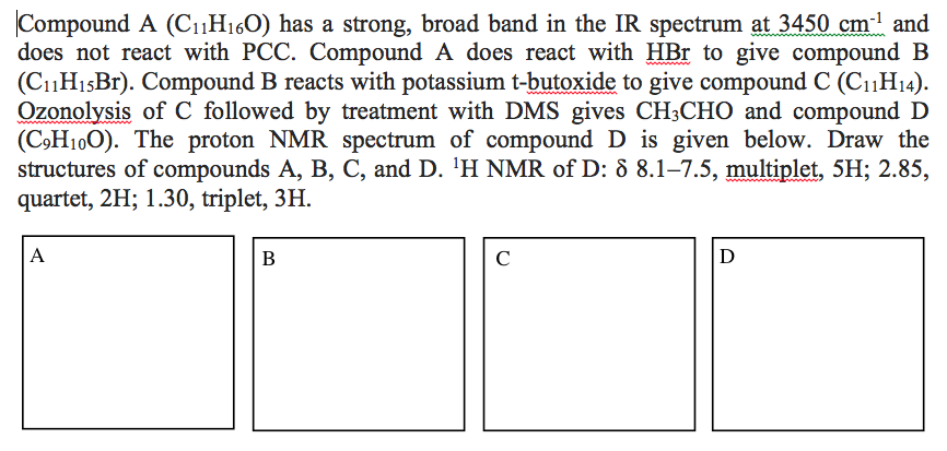 Solved IR and Organic Chemistry Reaction Problem: Please | Chegg.com