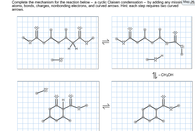 Solved Complete the mechanism for the reaction below a | Chegg.com