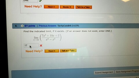 Solved find the indicated limits if it exists | Chegg.com