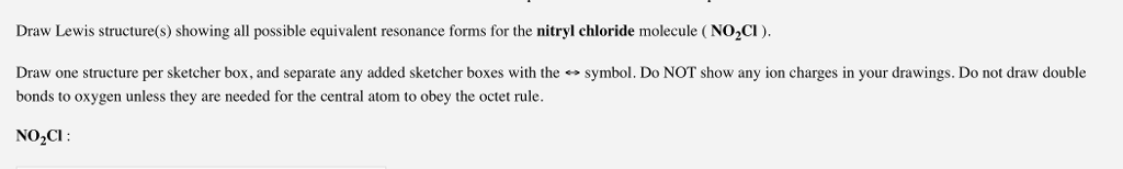 Solved Draw Lewis structure(s) showing all possible | Chegg.com