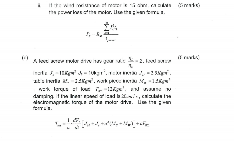 Solved Question 5 (20.marks) (a) List down any three | Chegg.com