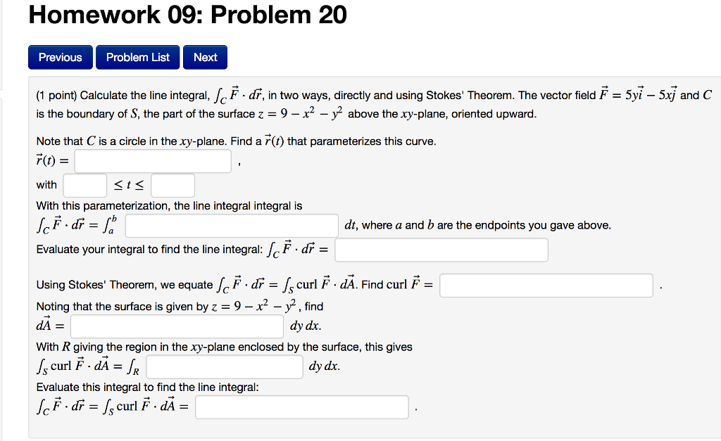 Solved Calculate the line integral, integral_C F^vector | Chegg.com