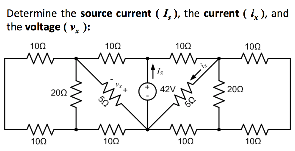 Solved Determine the source current ( I,), the current ( | Chegg.com