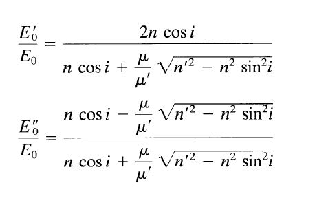 Solved 2n cos i 0 n cosi Vn'2- n2 sini n cosl - Eo Eo 0 0 2 | Chegg.com