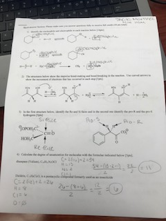 Organic chemistry 1 worksheet. I've answered all of | Chegg.com