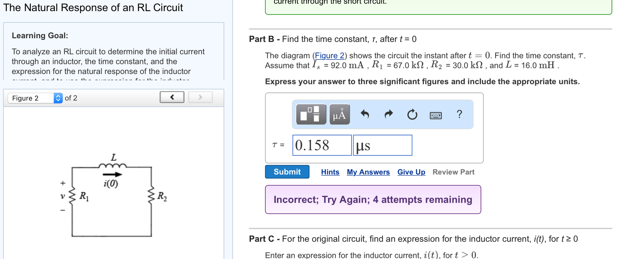 Solved To Analyze An Rl Circuit To Determine The Initial