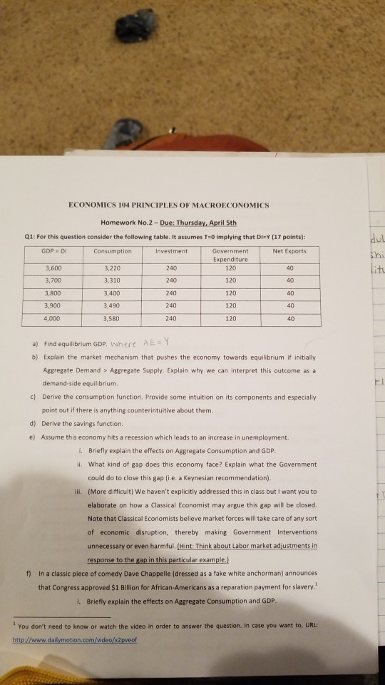 Solved ECONOMICS 104 PRINCIPLES OF MACROECONOMICS Homework | Chegg.com Solved ECONOMICS 104 PRINCIPLES OF MACROECONOMICS Homework | Chegg.com