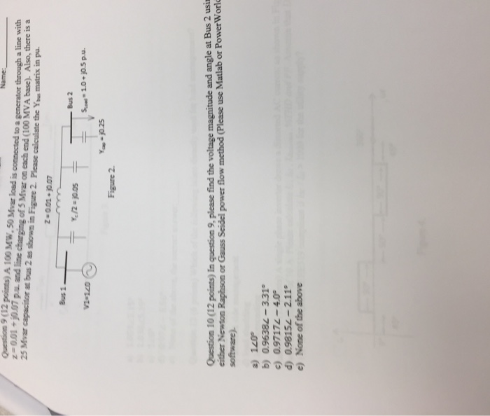 A 100 MW, 50 Mvar load is connected to a generator | Chegg.com