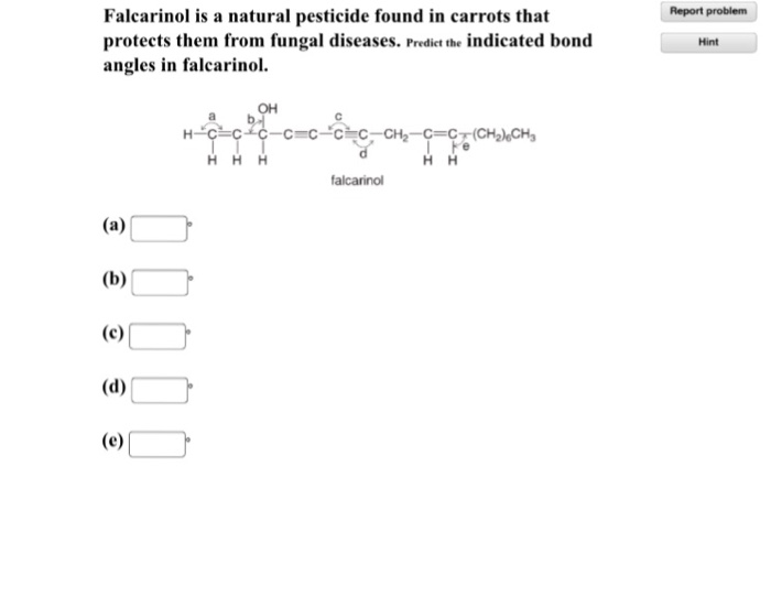 Solved Falcarional is a natural pesticide found in carrots | Chegg.com