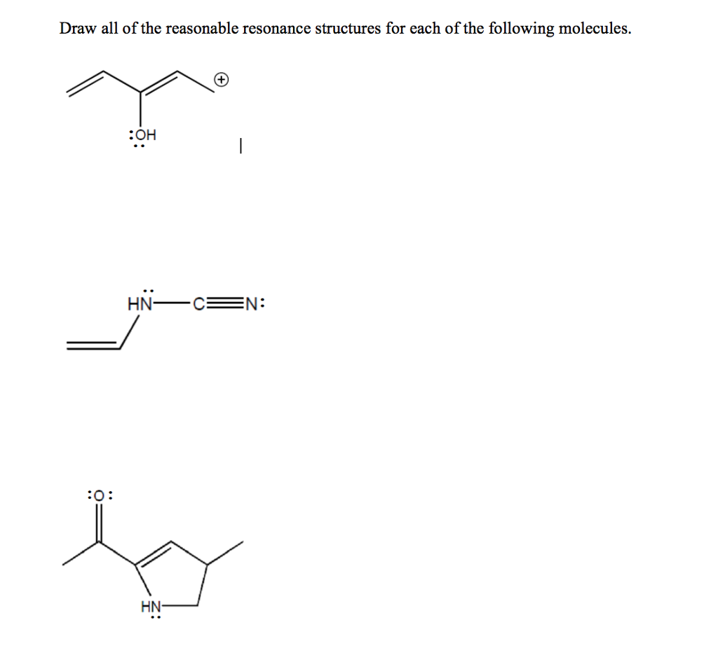 Solved Draw all of the reasonable resonance structures for | Chegg.com