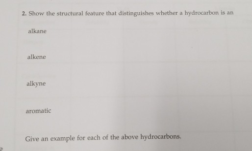 Solved 2. Show the structural feature that distinguishes | Chegg.com