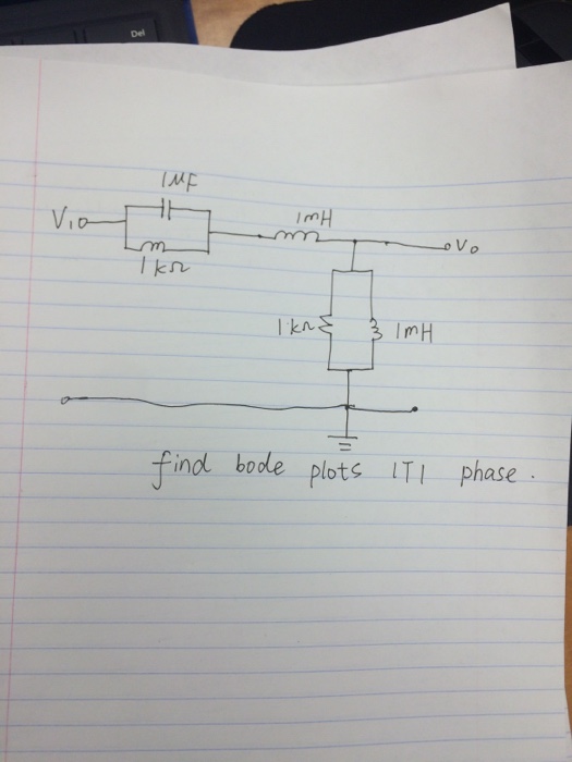 Solved Find bode plots ITI phase. | Chegg.com