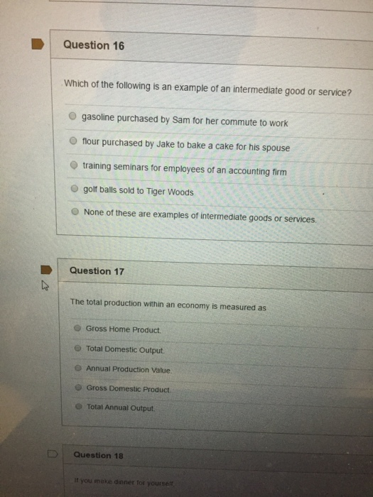 Solved Which of the following is an example of an | Chegg.com