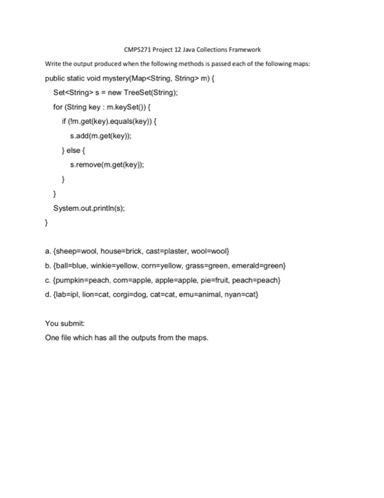 Solved Write the following methods is passed each of the | Chegg.com