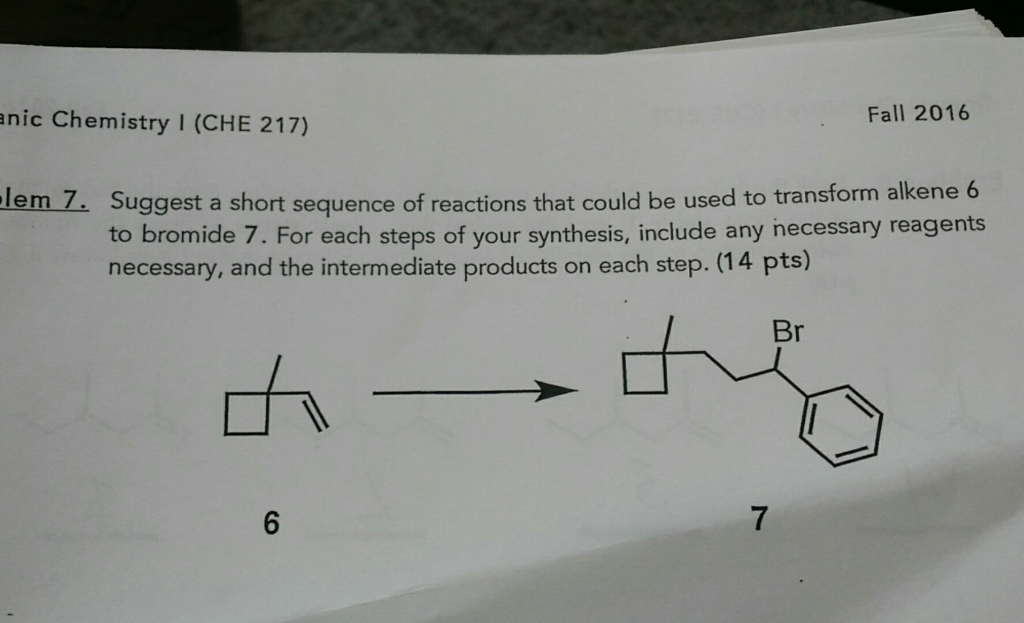 Solved Suggest a short sequence of reactions that could be | Chegg.com Solved Suggest a short sequence of reactions that could be | Chegg.com