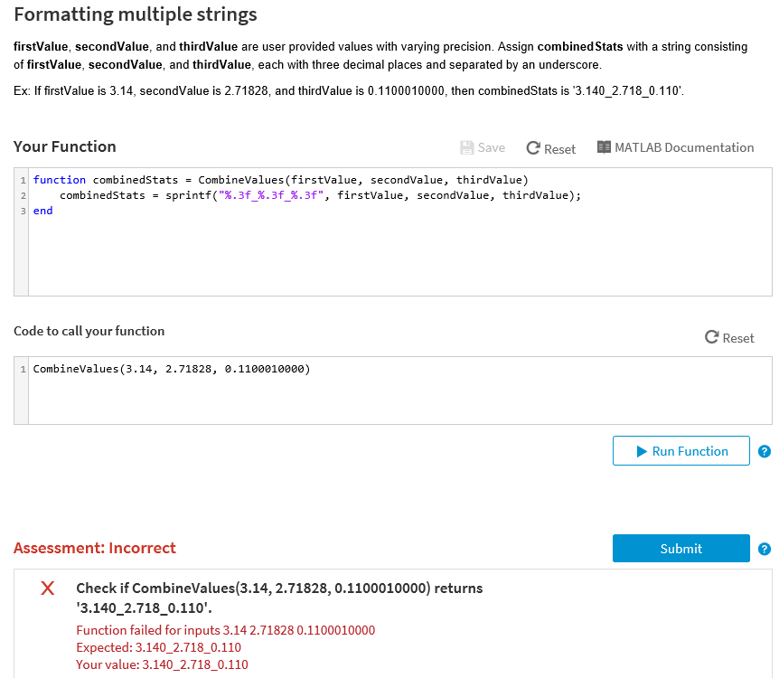 MATLAB - For some reason this is being rejected; | Chegg.com