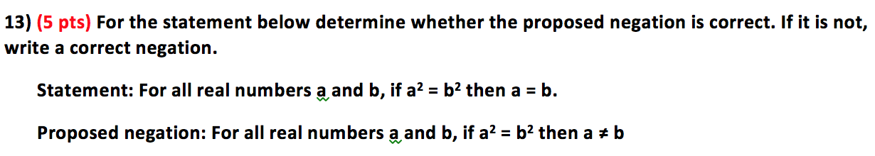 Solved For the statement below determine whether the | Chegg.com