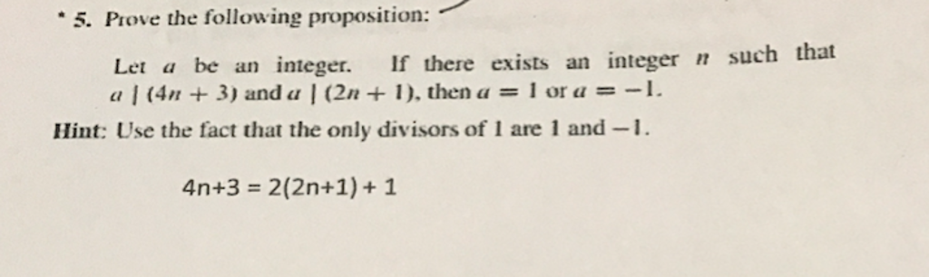 Solved Prove the following proposition: Let a be an | Chegg.com