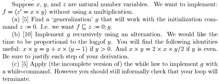 Solved Russian peasant multiplication | Chegg.com