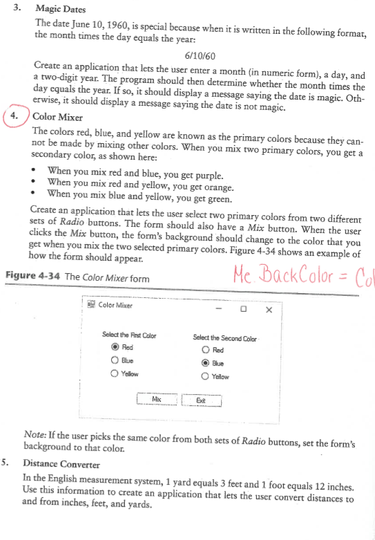 Solved in visual studio using visual basic create a form | Chegg.com