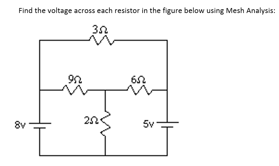 Solved Find the voltage across each resistor in the figure | Chegg.com