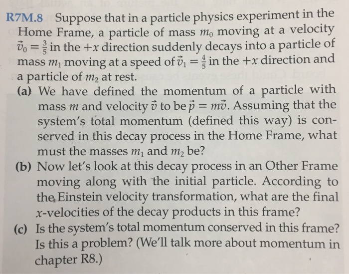 Solved Suppose that in a particle physics experiment in the | Chegg.com