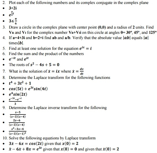 Solved Plot each of the following numbers and its complex | Chegg.com