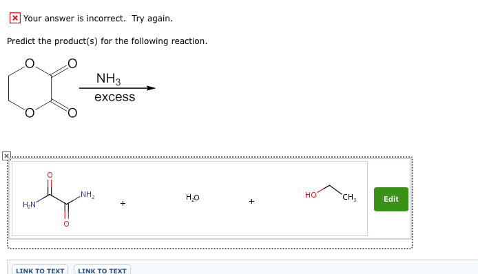 Solved Your answer is incorrect. Try again Predict the | Chegg.com
