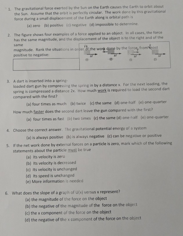 Solved The gravitational force exerted by the Sun on the | Chegg.com