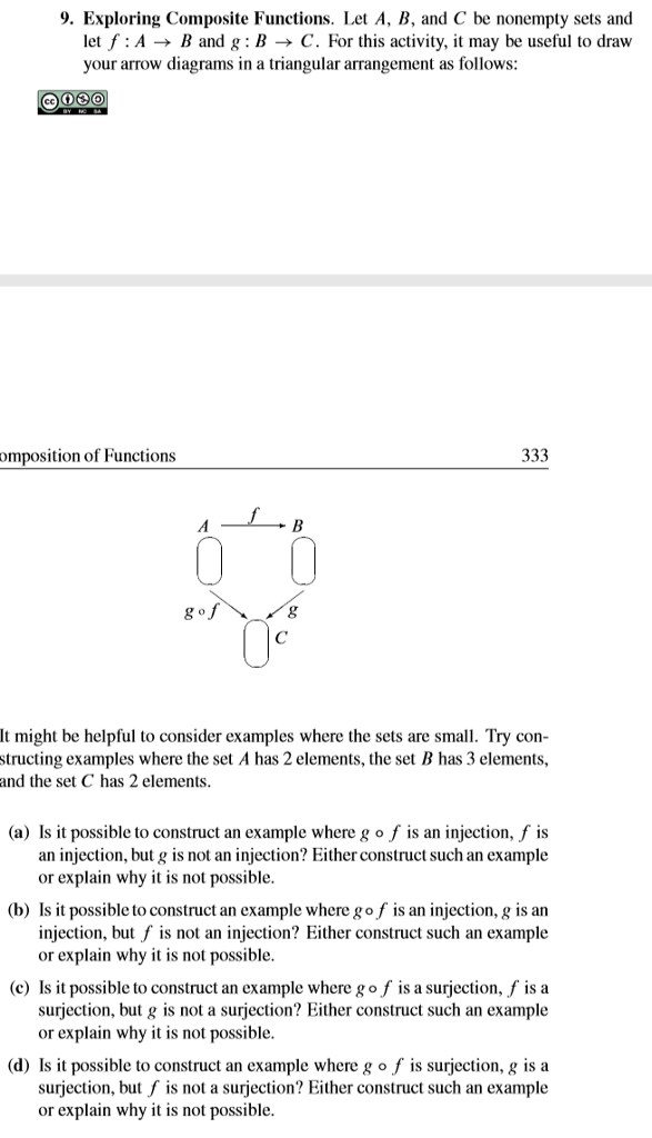 Solved 9. Exploring Composite Functions. Let A, B, and C be | Chegg.com