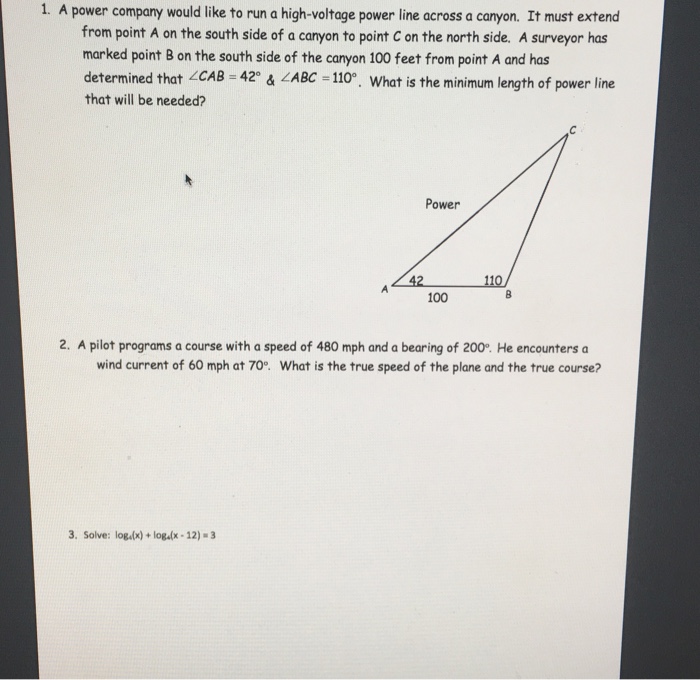 Solved A power company would like to run a high-voltage | Chegg.com