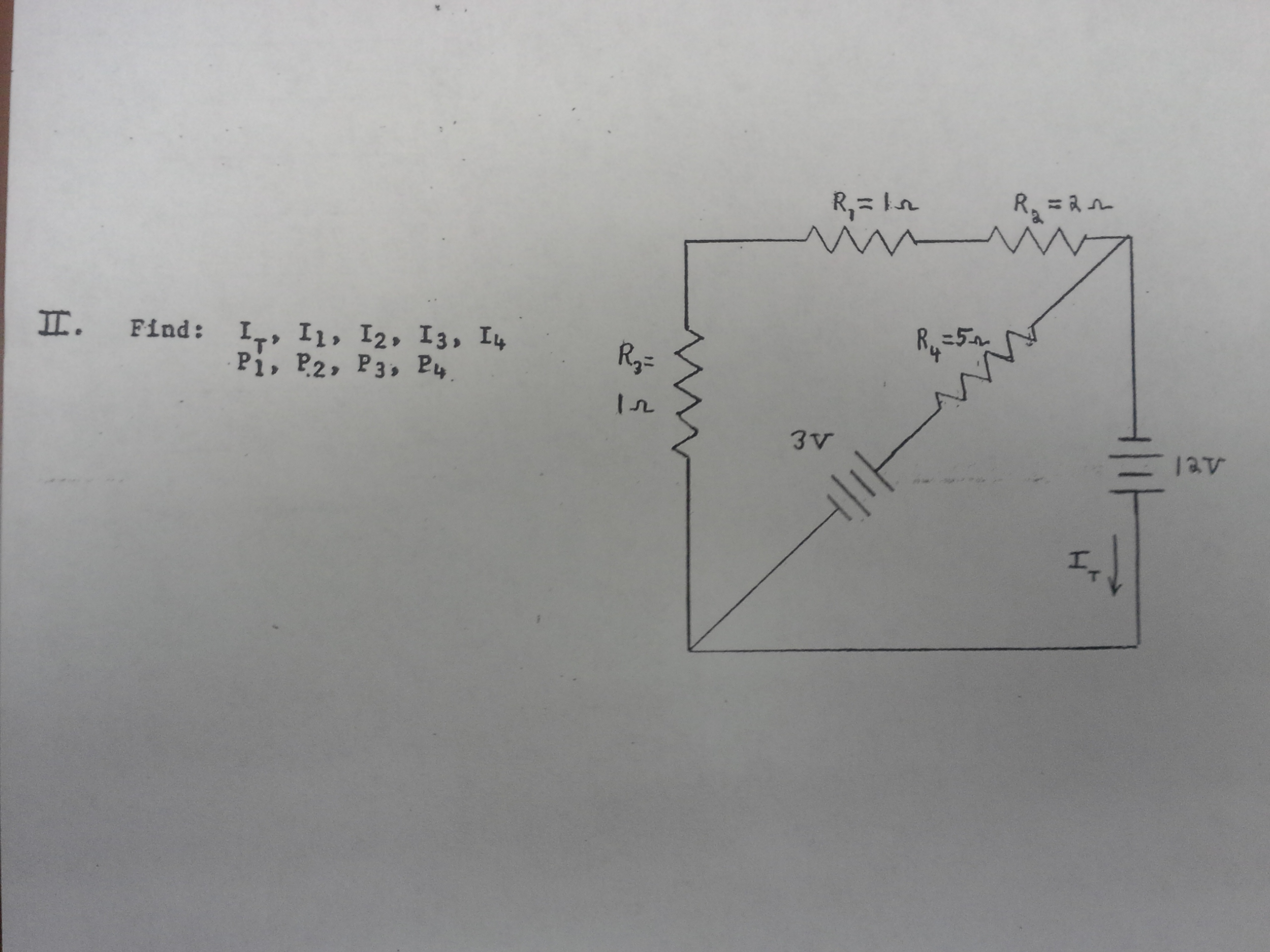 Solved Find: IT, I1, I2, I3, I4 P1, P2, P3, P4 | Chegg.com