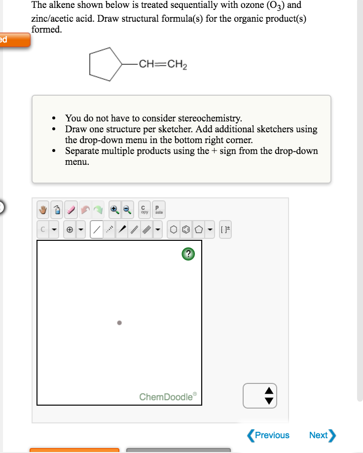 Solved An alkene having the molecular formula C10H20 is | Chegg.com
