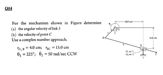 Solved For the mechanism shown in Figure determine« (a) the | Chegg.com