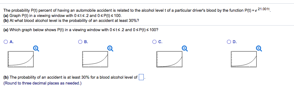 Solved The probability P(t) percent of having an automobile | Chegg.com