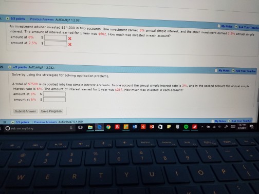 Solved an points solve by using the strategies for solving | Chegg.com