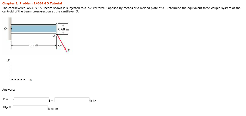 Solved Chapter 2, Problem 2/064 GO Tutorial The cantilevered | Chegg.com Solved Chapter 2, Problem 2/064 GO Tutorial The cantilevered | Chegg.com