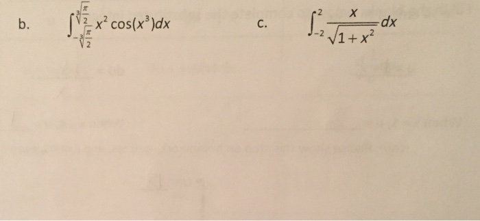 Solved Evaluate each of the following definite integrals | Chegg.com
