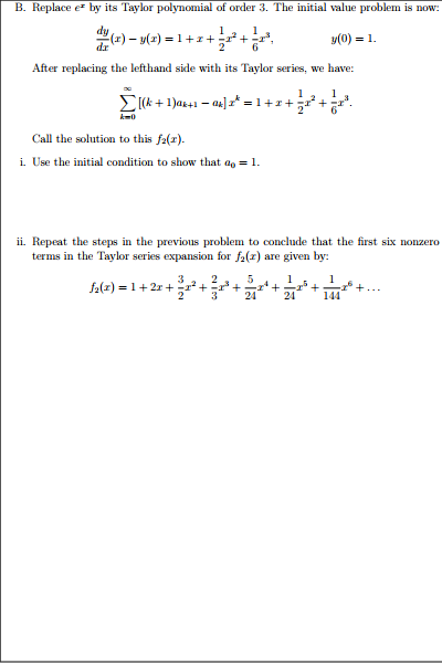 Solved Problem 3: (Approximating a forcing function with a | Chegg.com